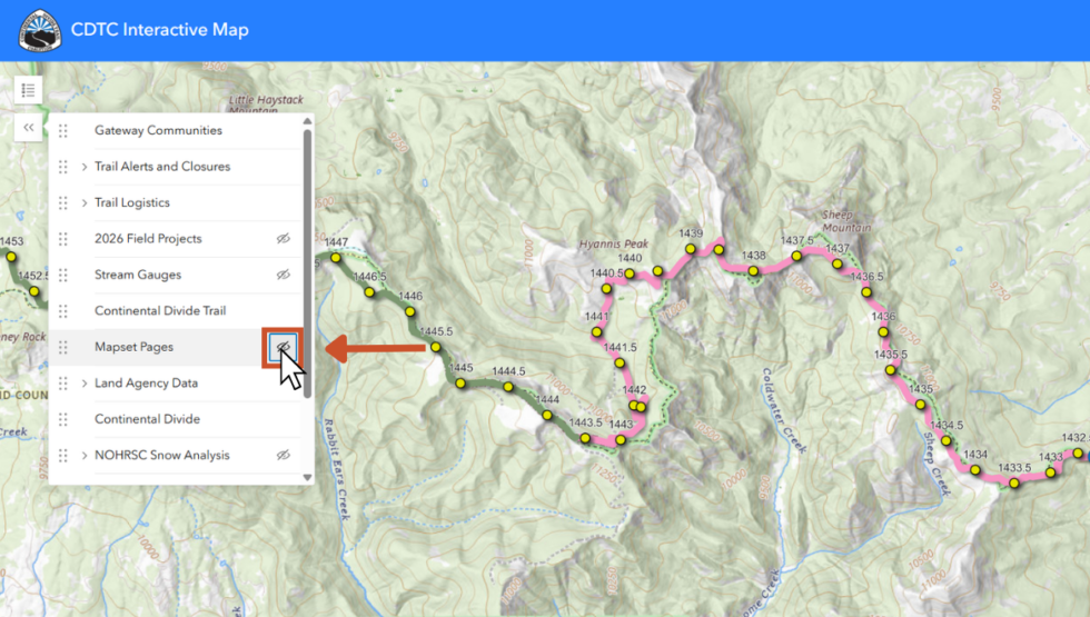 Using the CDT Interactive Map: How to Download Free PDF Section Maps ...